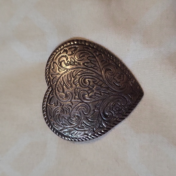 Unlisted | Jewelry | Sterling Silver Western Style Heart Concho Pin ...